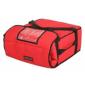 Pizza Bag, Thermal Pizza Delivery Bags Insulated Food Delivery Bag Moisture Free Professional Pizza Warmer Carrier Bags (Holds up to Five 16" or Four 18" Pizza)