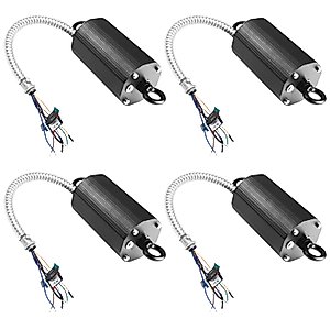 40W Emergency LED Driver for UFO LED HIGH Bay Light , AC Input 100-347V Output DC170V Emergency Backup Battery Emergency Driver UL Listed (4 Pack)
