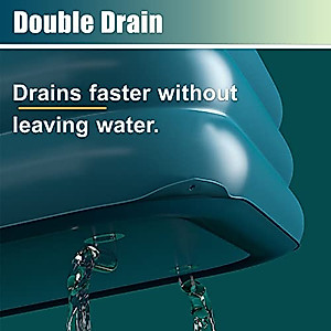 YUEWO Inflatable Swimming Pool with Canopy Above Ground Portable Pool for Baby, Kids, Adults Blow Up Pool for Family Garden Backyard (Green,3m/3Layers)