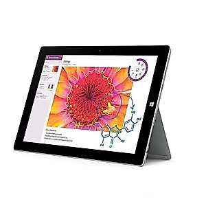 Microsoft Surface 3 10.8" FHD (1920x1280) Touchscreen 2-in-1 Education and Business Laptop Tablet (Intel Quad-Core Atom x7-Z8700, 4GB RAM, 64GB SSD) Mini DP, WiFi AC, Webcam, Windows 10 Pro
