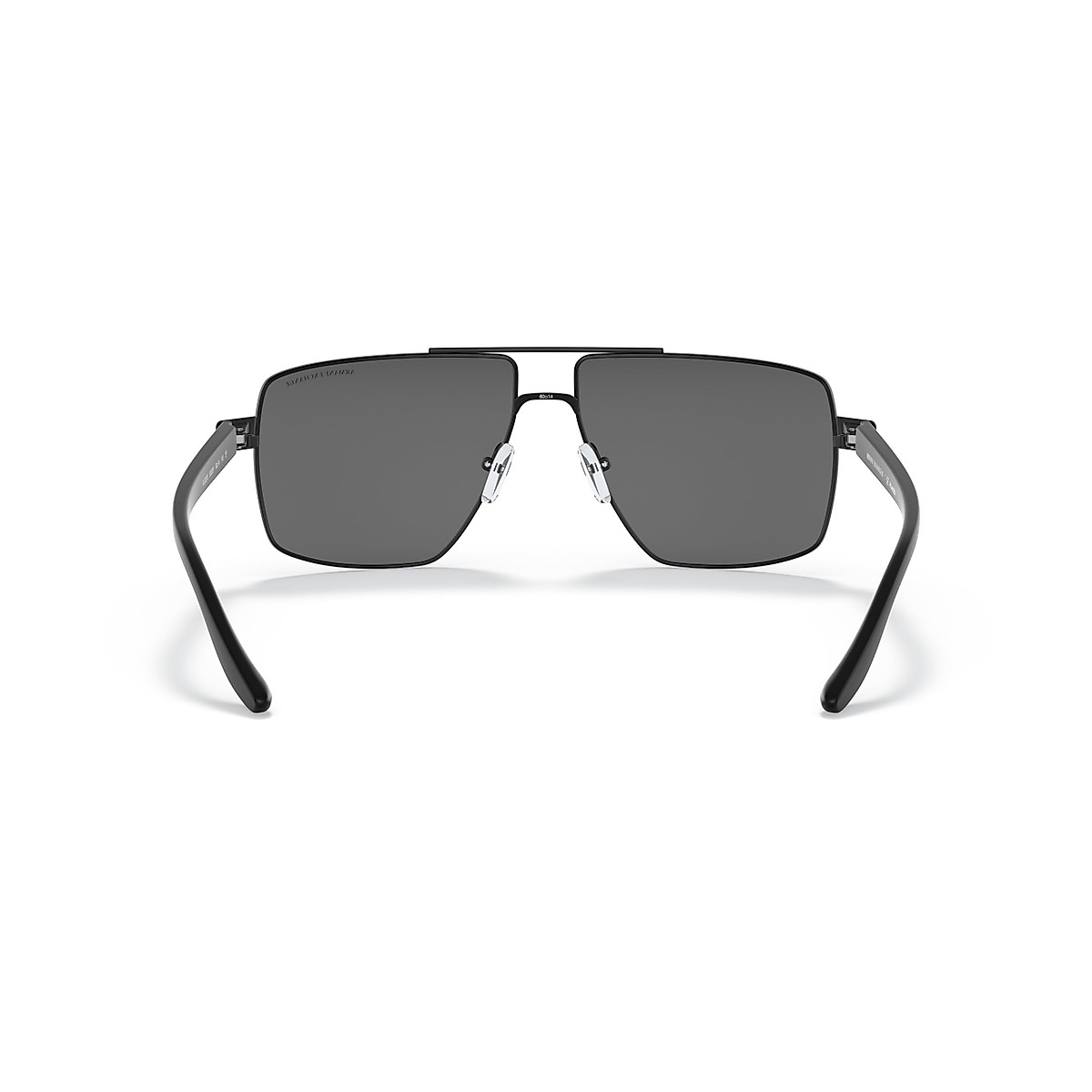 A|X ARMANI EXCHANGE Men's AX2037S Square Sunglasses, Matte Black/Grey Polarized, 60 mm