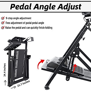 Minneer Youth X PRO Racing Wheel Stand Height Adjustable with Shifter Upgrade fit for Logitech G25,G27,G29,G920,G923Thrustmaster TMX, Gaming Steering Simulator Cockpit Wheel and Pedals Not Included