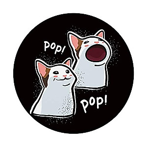 Popping Cat Meme / Pop Cat / Funny Cat Memes PopSockets PopGrip: Swappable Grip for Phones & Tablets