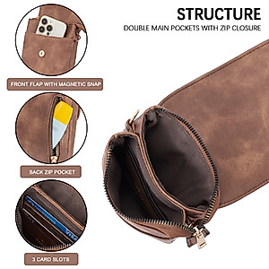 CLUCI Backpack Purse for Women + Small Crossbody Bag