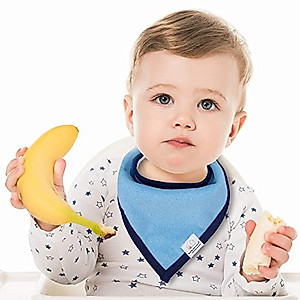 BIG ELEPHANT Baby Bandana Drool Bibs Set, Soft Absorbent Bibs for Teething and Drooling - 10 Pack Pattern