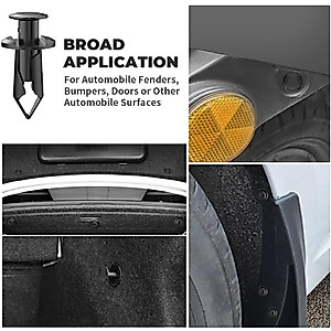 Alpha Rider 100pcs 8mm Fender ATV Push Retainer Clips Fastener for Honda Suzuki Kawasaki Polaris Sportsman Rangers Rzr Replace 7661855