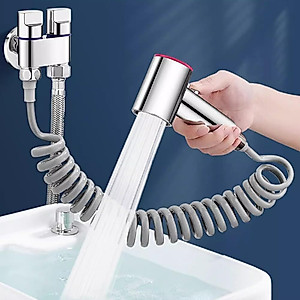 Bidet Toilet Sprayer, Portable Handheld Bidet Sprayer For Bathroom, Filter Function,Shower Nozzle Self Cleaning, Shower Toilet Sprayer(silver)