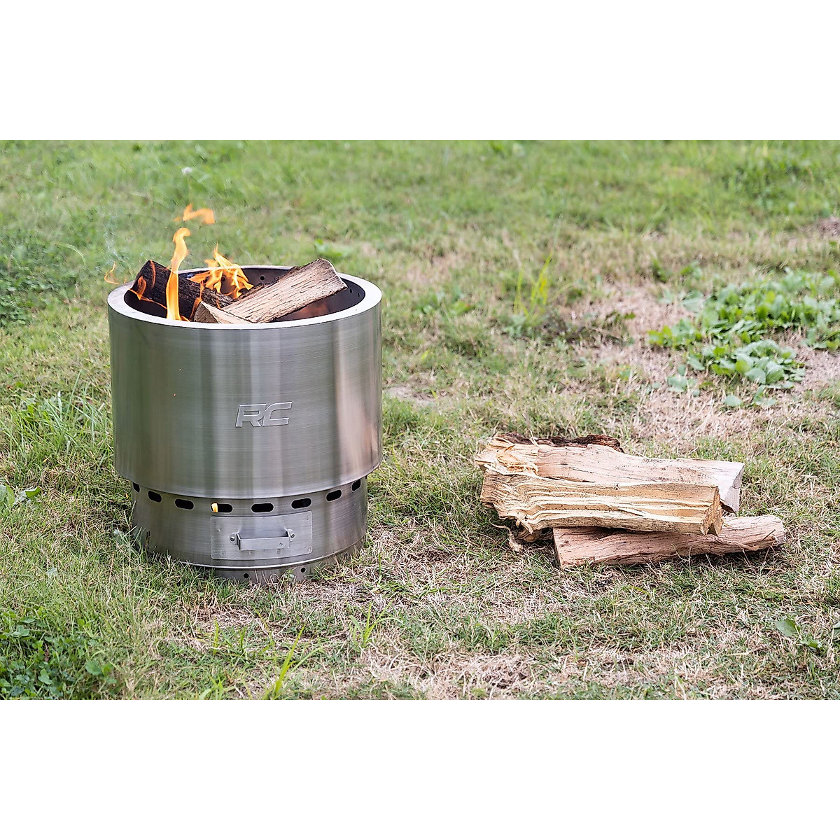 Rough Country Stainless Steel Smokeless Fire Pit w/Carry Bag - 117515