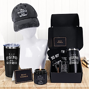 AYGE Retirement Gifts for Men, Coworker, Teachers, Boss, Friends, Dad, Grandpa, Retirees Presents Include Insulated Tumbler, Gift Box for Coworkers, Retired People, Dad