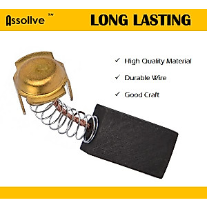 8PCS Durable N398321 N088403 Replacement Carbon Brushes Compatible with DWP849, DWP849X, DWP849X-BR, Replace N398321 N088403