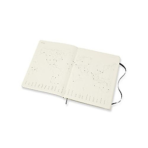 Moleskine Classic 18 Month 2021-2022 Weekly Planner, Soft Cover, XL (7.5" x 9.75"), Black