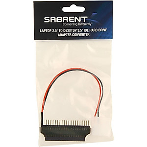 SABRENT 2.5 to 3.5 IDE Disk Drive Convert Notebook Hard Disk Drive to Desktop (ADP IDE23)