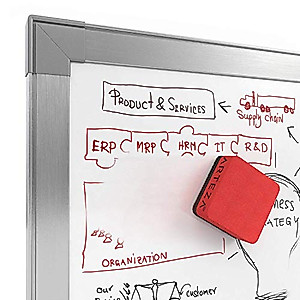 Arteza Mini Whiteboard Erasers, Pack of 20, 2 x 2 x 0.8 Inches, Washable Magnetic Erasers for Dry-Erase Boards and Chalkboards, Classroom, Home, and Office Supplies for Students and Teachers