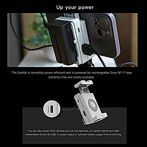 Accsoon SeeMo HDMI to USB Monitoring Adapter for iPhone/iPad, FHD 1920 * 1080 60fps Support H.264 Video Compression RTMP Live Streaming Support（Black）