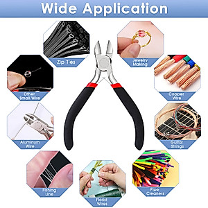 Wire Cutters, Small Side Cutters for Crafts, Flush Cutting Pliers for Jewelry Making, Floral Wire Cutters for Artificial Flowers, Zip Tie Cutters for Cable Tie, Wire Cutting Tool for Guitar Strings