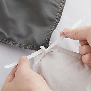 Nestl Grey Duvet Cover Queen Size - Pintuck Queen Duvet Cover Set, 3 Piece Double Brushed Duvet Covers with Button Closure, 1 Pinch Pleated Duvet Cover 90x90 inches and 2 Pillow Shams