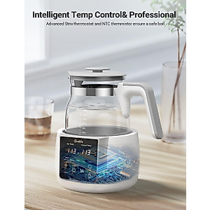 Bottle Warmer,Grelife 9-in-1 Fast Portable Instant Baby Milk Warme with 72H Keep Warm,Accurate Temperature Control,with Defrost, Sterili-zing, Heat Baby Food Jars for Breastmilk,Formula,Tea,Coffee