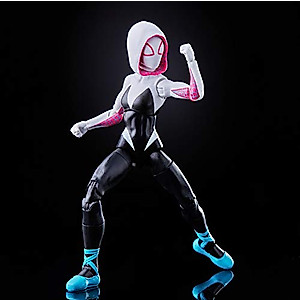 Spider-Man Hasbro Marvel Legends Series Into The Spider-Verse Gwen Stacy 6-inch Collectible Action Figure Toy, with Spider-Ham Mini-Figure