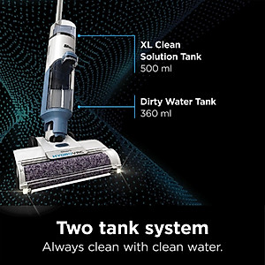 Shark WD201 HydroVac 120 Volt Cordless Pro XL Vacuum with Mop, Extra Large Clean Tank, and Brushroll for Hardwood (Certified Refurbished)