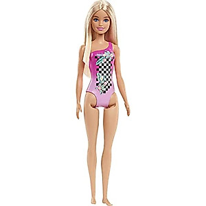 Barbie Beach Doll in Pink Swimsuit