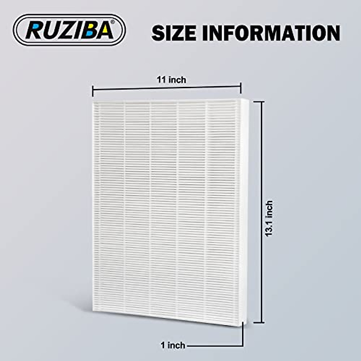 RUZIBA C545 Filter Replacement for Winix S Filter, Compatible with Winix C545 P150 B151 Air Purifier, Part# 1712-0096-00 and 2522-0058-00, 2 HEPA and 2 Pre-filter
