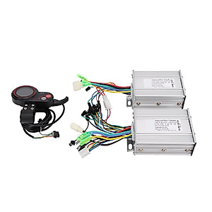 VBESTLIFE 36/48V 450W Electric Bike Brushless Controller, LH100 Color LCD Screen Display Dual Drive Controller Kit for Electric Bicycle Scooter