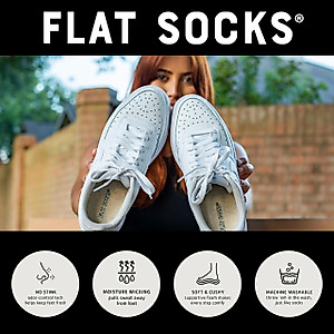 FLAT SOCKS No Show Socks, Sockless Shoe Liner, No Slipping, No Stinking, Washable Barefoot Shoe Insert for Men and Women, Sand, Small
