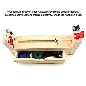 LJCM Bracelet Braiding Tool, Wide Application Adjustable Jig Bracelet Maker Compact Durable for DIY