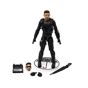 Boss Fight Studio Umbrella Academy Diego Hargreeves, Number Two Action Figure – H.A.C.K.S., Highly Articulated Collectible & Customizable Figurine with Interchangeable Parts & Accessories – 1:18