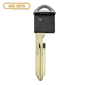 AKS Keys New Uncut Blank Chipped Emergency Key Compatible with Nissan Infiniti ID46 Chip