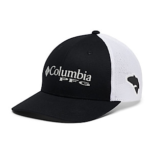 Columbia Womens PFG Mesh Ball Cap, Black, Small-Medium US