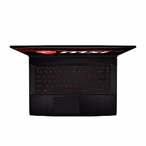 MSI GF65 Gaming Laptop: 15.6" 144Hz FHD 1080p, Intel Core i7-10750H, NVIDIA GeForce RTX 3050, 8GB, 512GB NVMe SSD, Red Keyboard, Win 10, Black (10UC-439)
