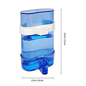 PRETYZOOM 6Pcs Automatic Bird Feeder Water Dispenser Food Bowl Bottle Drinker Container for Cage Pet Parrot Budgie Lovebirds Cockatiel Canaries Parakeets
