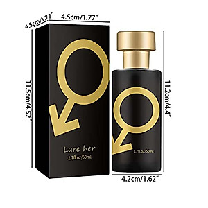 UEILBYN Perfume for Men, Cologne for Men Spray Attract Women, Golden Perfume Gift/for Him & Her (Men)