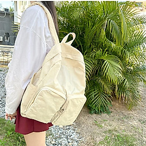 DINGZZ Fashion Women Backpack School Backpack College Student Travel Canvas Bags Female Book Bag (Color : D, Size : 28 * 12 * 37CM)