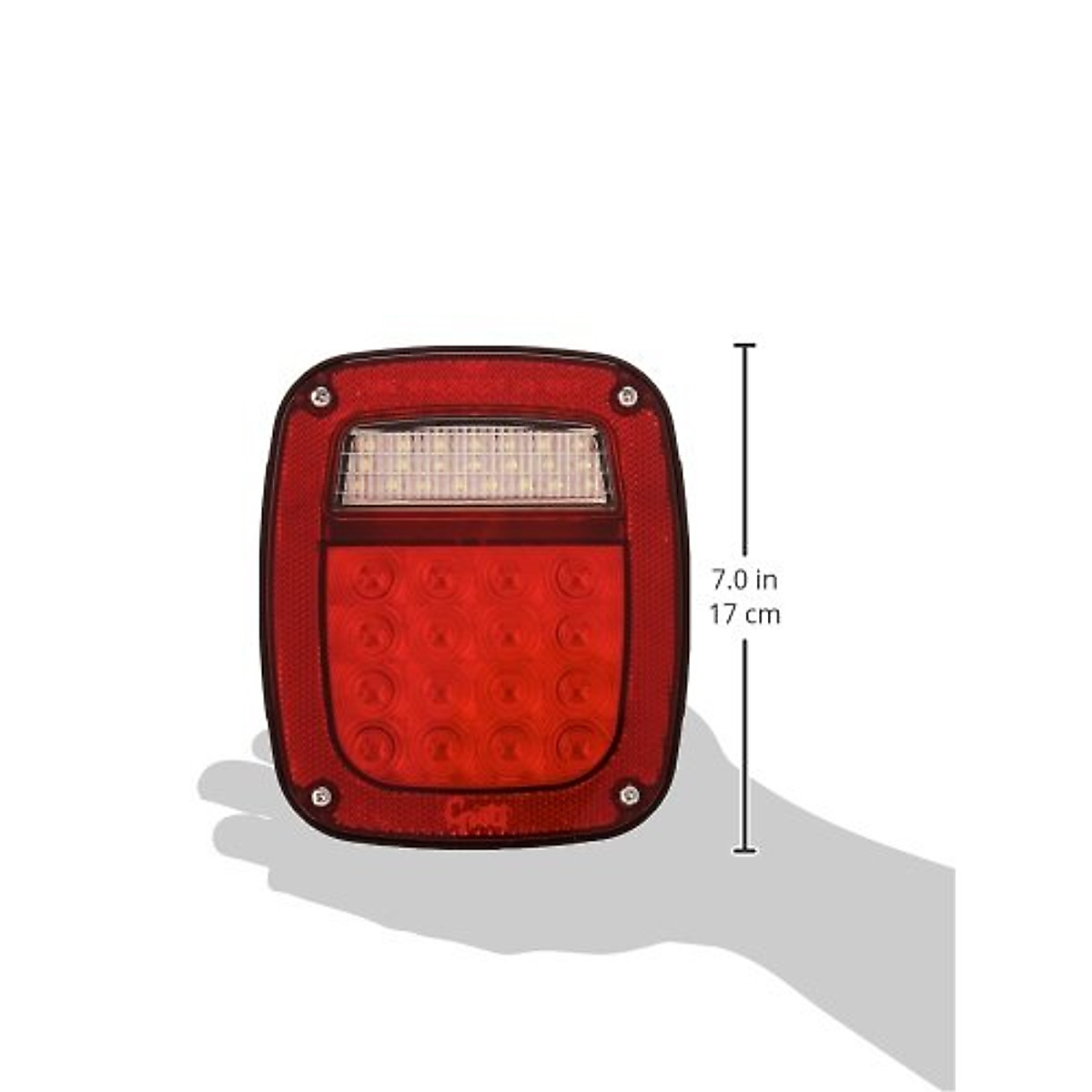 Grote G5082-5 Hi Count LED Stop Tail Turn Light (RH without Sidemarker), Red