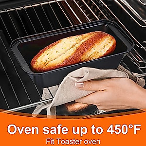 Tanlade 10 Pack Nonstick Bread Loaf Pan 9.5 x 5 Inch Loaf Baking Pan for Homemade Bread Kitchen Baking Pan Tin Home Brownies and Pound Cakes