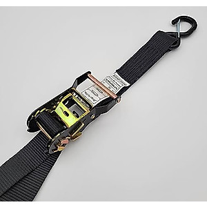 Spare Tire Strap, 3 Way Ratchet Y Strap, 1.5 inch Wide Adjustable, Tire Tie Down Strap for UTV or Truck Tires, Color Black