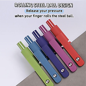 UIXJODO Gel Pens, 5 Pcs 0.5mm Black Ink Pens Fine Point Smooth Writing Pens with Silicone Grip, High-End Series Metal Clip Retractable Pens for Journaling Note Taking (Vintage)