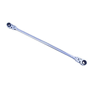 Mountain 8x10mm Double Box Universal Spline Reversible Ratcheting Wrench; 90 Tooth Design, Long, Flexible, Reversible; MTNRM810