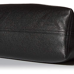 Emporio Armani Designer Leather Hobo Bag Embellished with EA Logo, Black