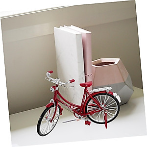 Garneck 1/10 Scale Bike Model Mini Model Bike Ornament Bike Toy Toy Bike Finger Bicycles Model Classical Bike Toy