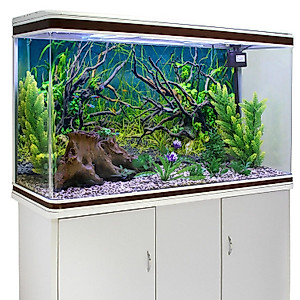 AWERT 24x12 inches Tropical Fish Tank Background River Bed & Lake Aquatic Plant Undersea Tree Branch Aquarium Background Vinyl