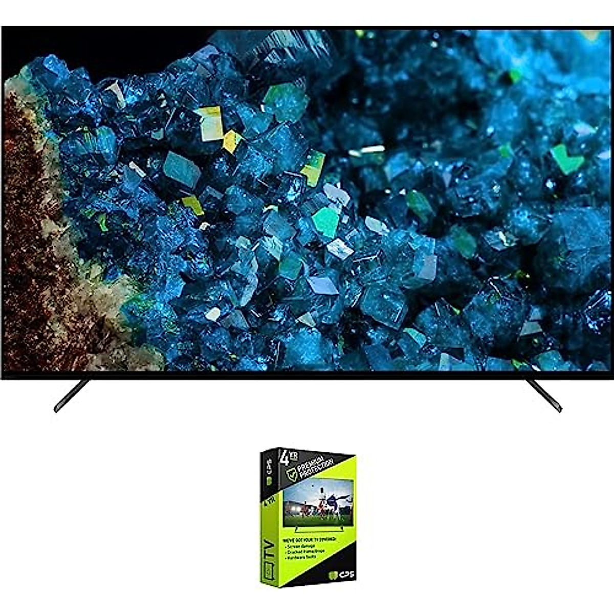 Sony XR77A80L BRAVIA XR 77 Inch A80L OLED 4K HDR Smart TV with Google TV Bundle with 4 YR CPS Enhanced Protection Pack (2023 Model)