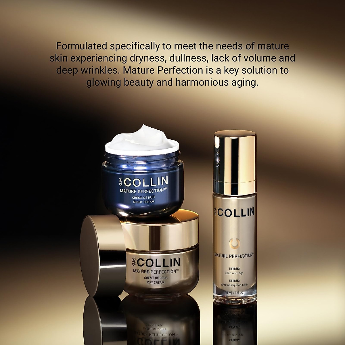 G.M. COLLIN Mature Perfection Day Cream | Daily Face Moisturizer with Hyaluronic Acid for Dry or Dull Skin | Helps Improve the Appearance of Wrinkles