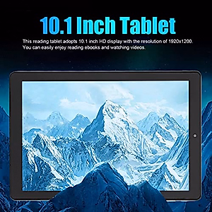 Gray Tablet, 10.1 Inch Reading Tablet, 4GB RAM 64GB ROM, 5000mAh Battery, Dual Camera, 3 Game Card Slots (US Plug)