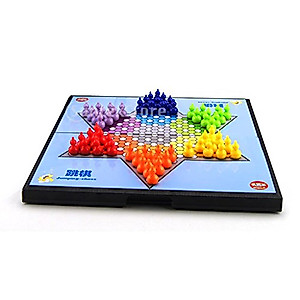 RAHYMA Weiping - Portable Magnetic Folding Chessboard Chinese Checkers Jumping Chess Set Board Game Toy Party Bag Fillers Product Statistics Code -997