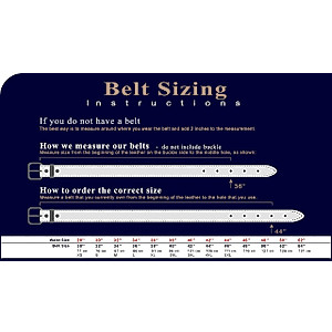 BS230 Men's Heavy-Duty Strap Genuine Full Grain Western Floral Engraved Tooled Leather Belt Strap 1-1/2"(38mm) Wide (Tan, 34)