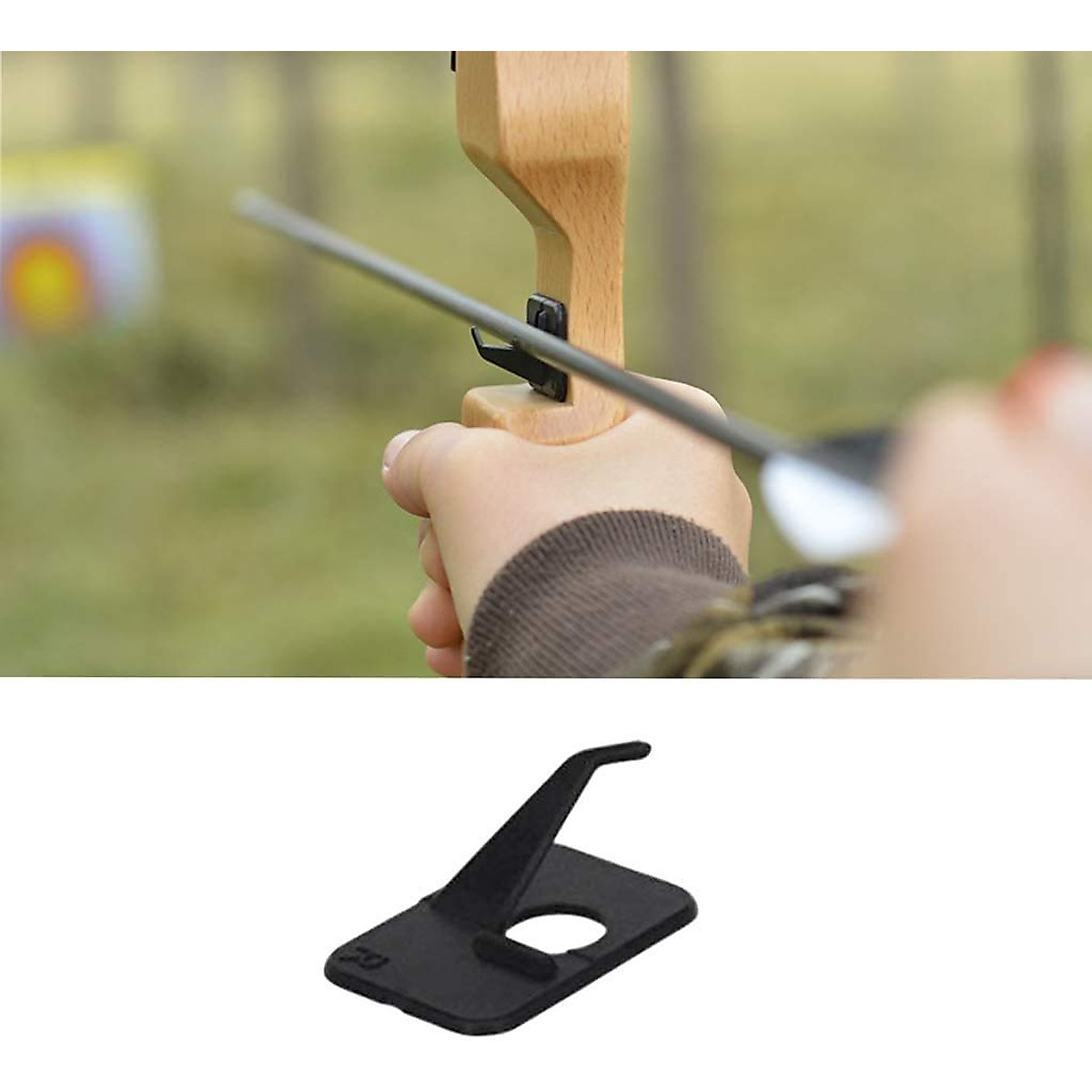10pcs Black Plastic Arrow Rest Archery RH Recurve Bow Arrow Rest Hunting Shooting Targeting Accessory Right Hand