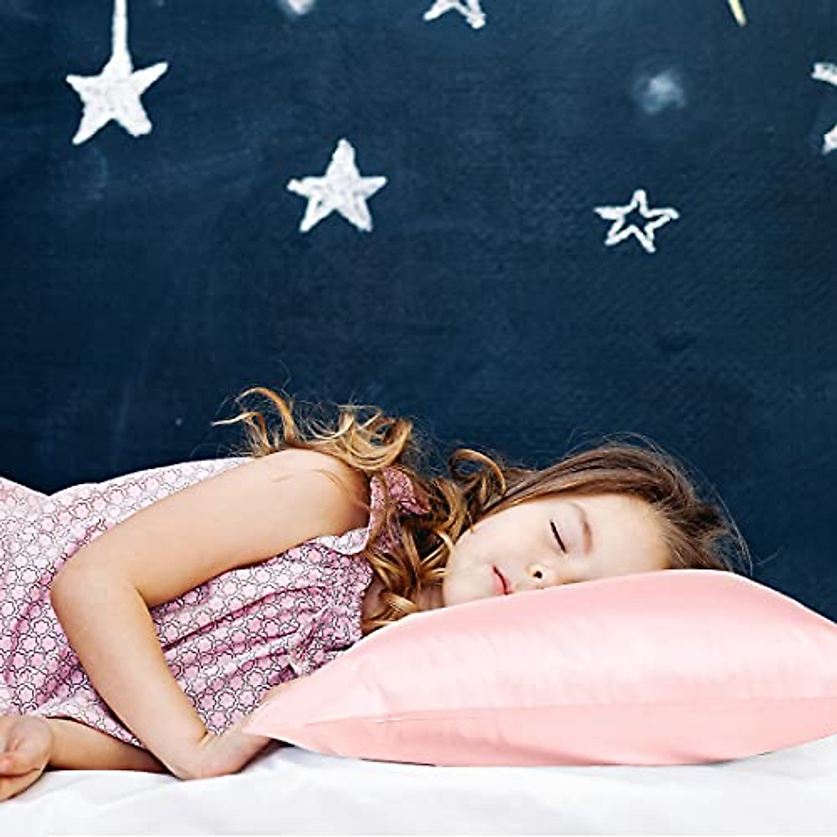 uxcell 100% Charmeuse Pure Silk Pillowcase Pillow Case Cover for Hair & Skin 350TC 19 Momme (1-Piece) Pink Travel(14x20inch)